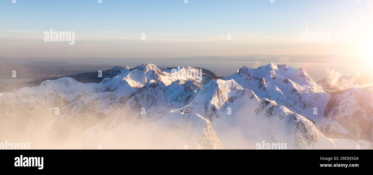 Canadian Mountain Landscape. Nature Background. Aerial Stock Photo - Alamy