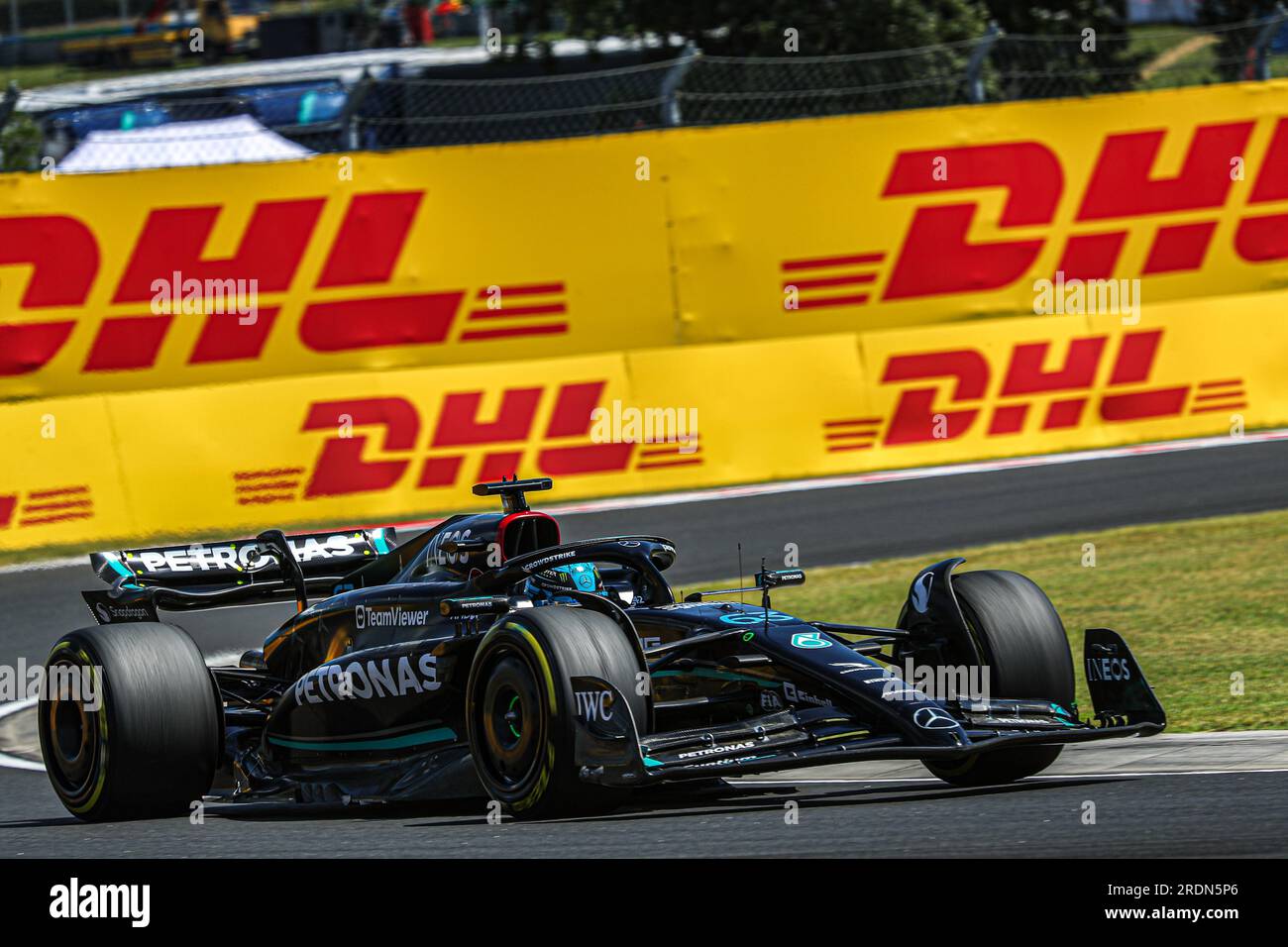 George Russell (GBR) Mercedes W14 E Performance during Free Practice 3 ...