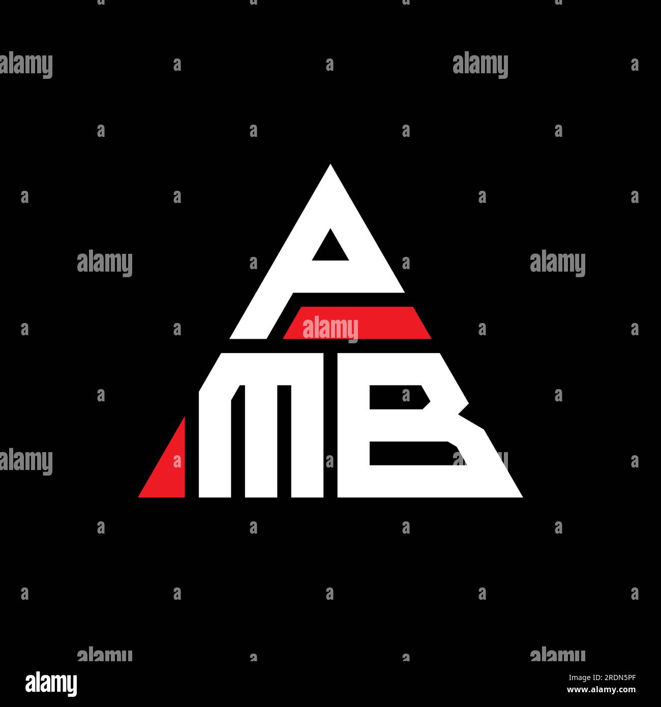 PMB triangle letter logo design with triangle shape. PMB triangle logo ...