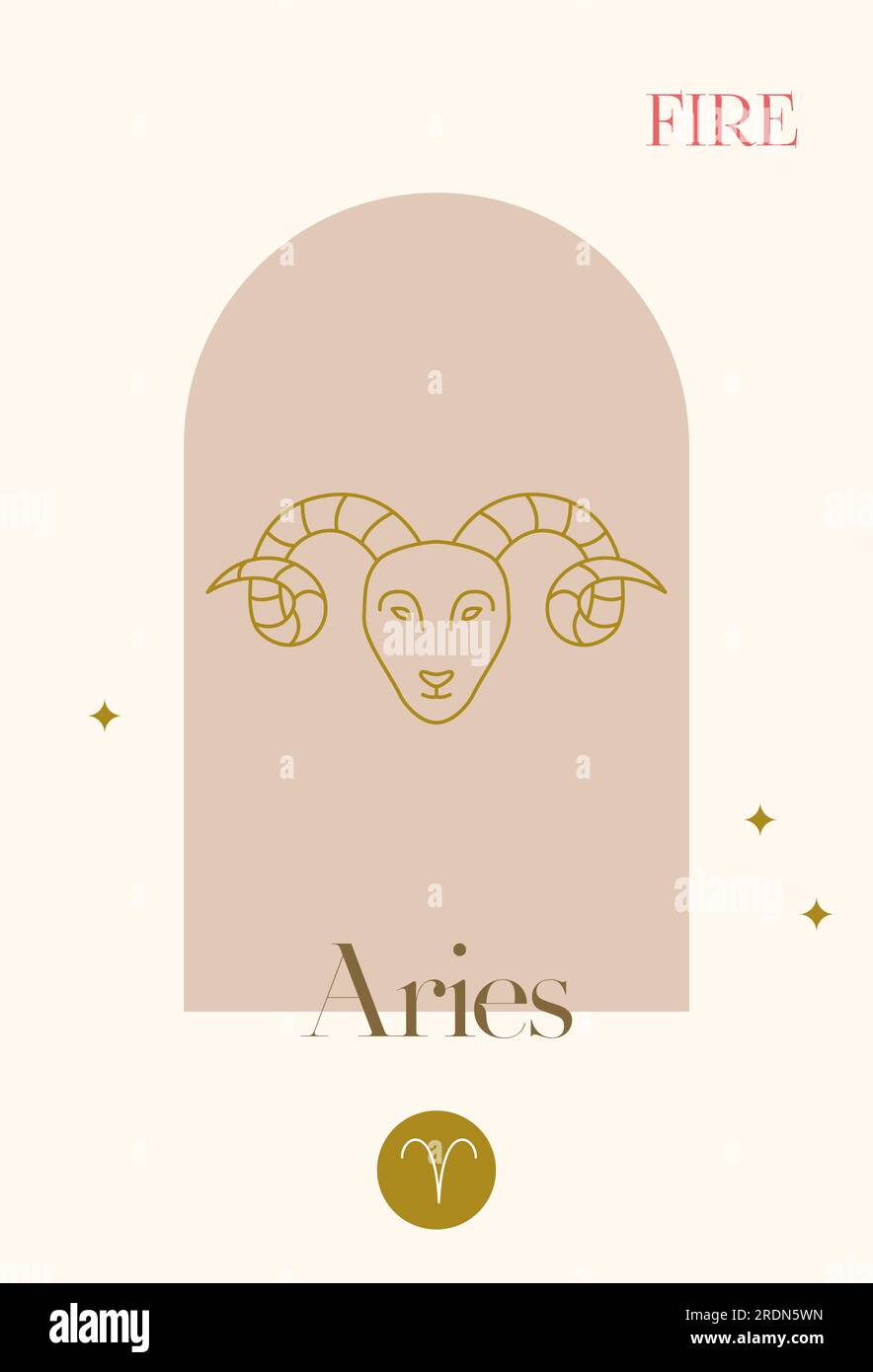 Zodiac Fire Aries Stock Vector Image & Art - Alamy