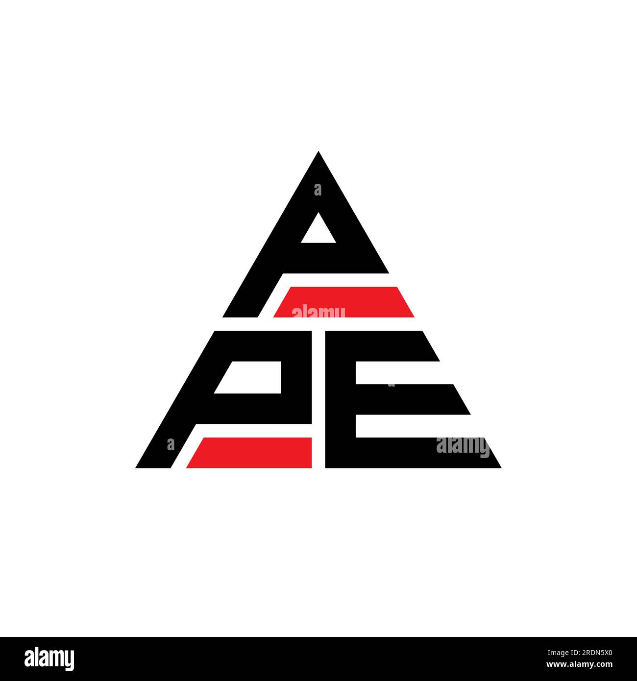 Ppe Triangle Letter Logo Design With Triangle Shape Ppe Triangle Logo
