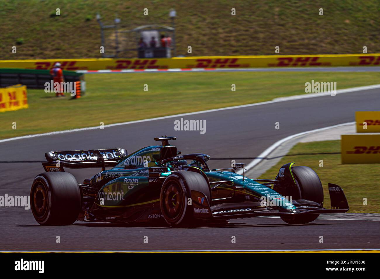 Lance Stroll (CAN) Aston Martin F1 Team AMR23 during Free Practice 3, Saturday Jul 22th FORMULA ...