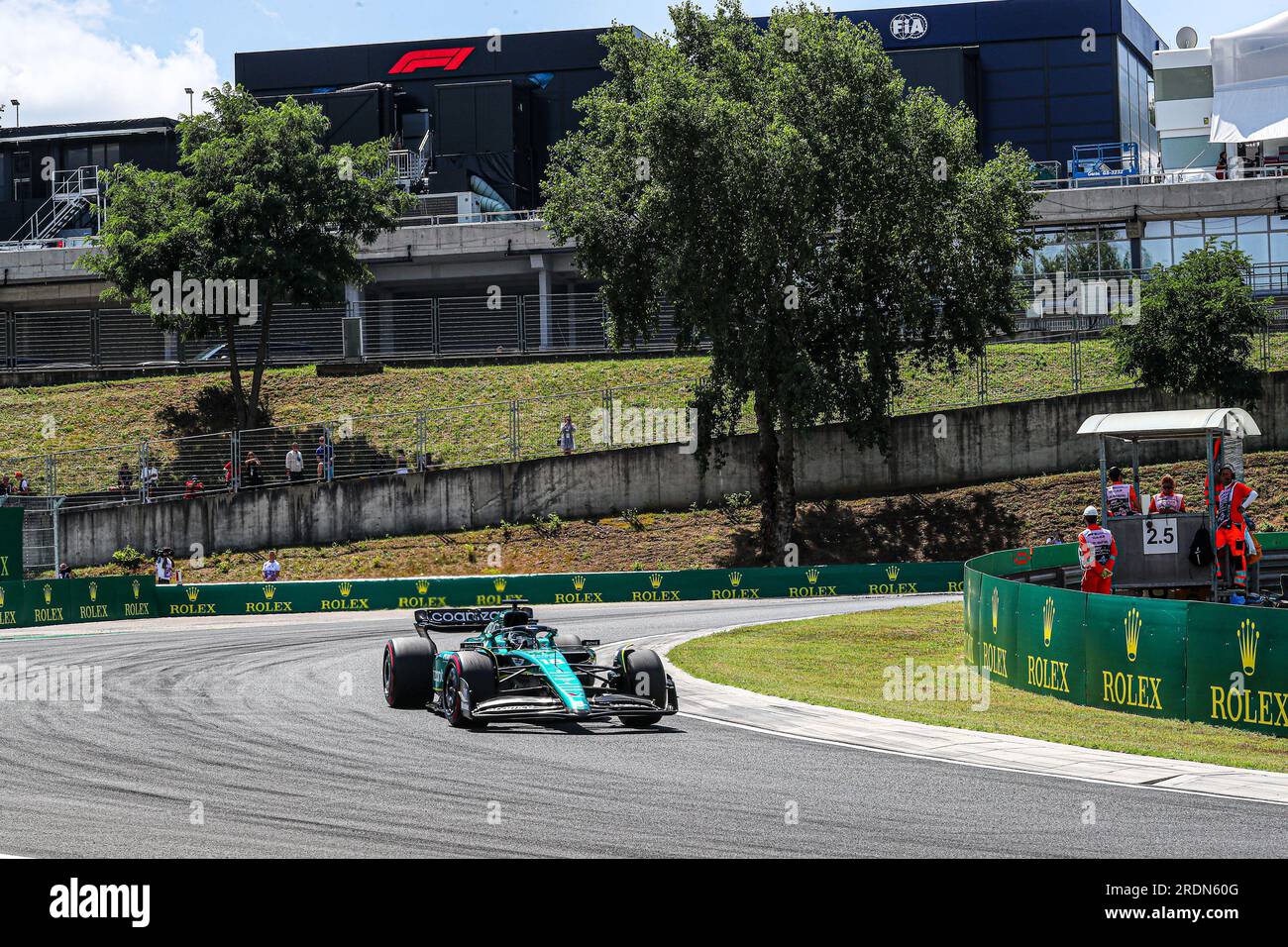 Lance Stroll (CAN) Aston Martin F1 Team AMR23 during Free Practice 3, Saturday Jul 22th FORMULA ...