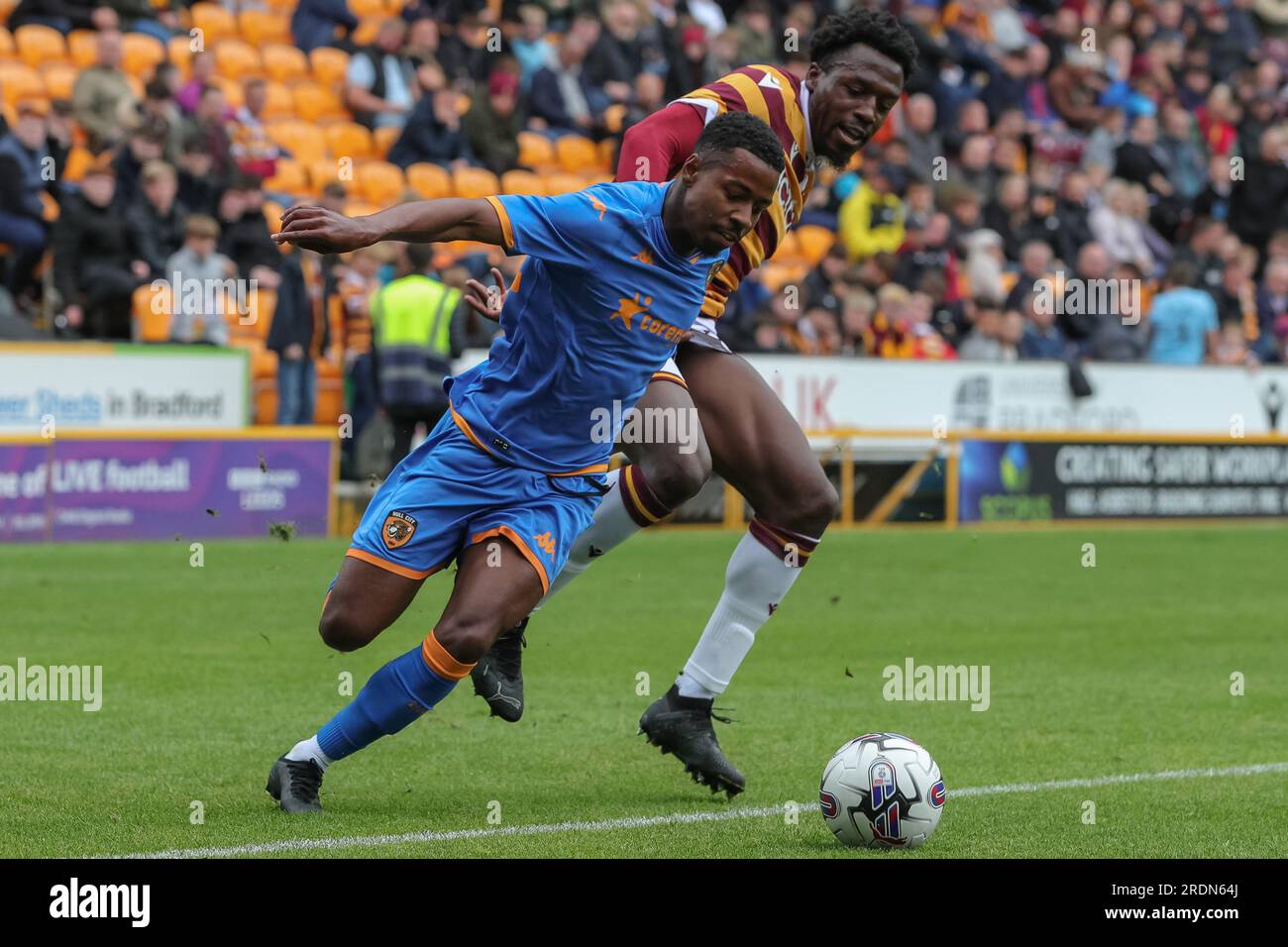 Jason Lokilo of Hull City in action during the Pre-season friendly ...