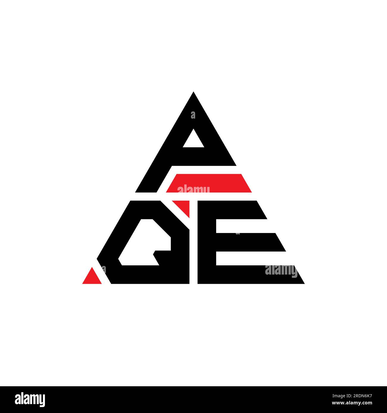 PQE triangle letter logo design with triangle shape. PQE triangle logo ...