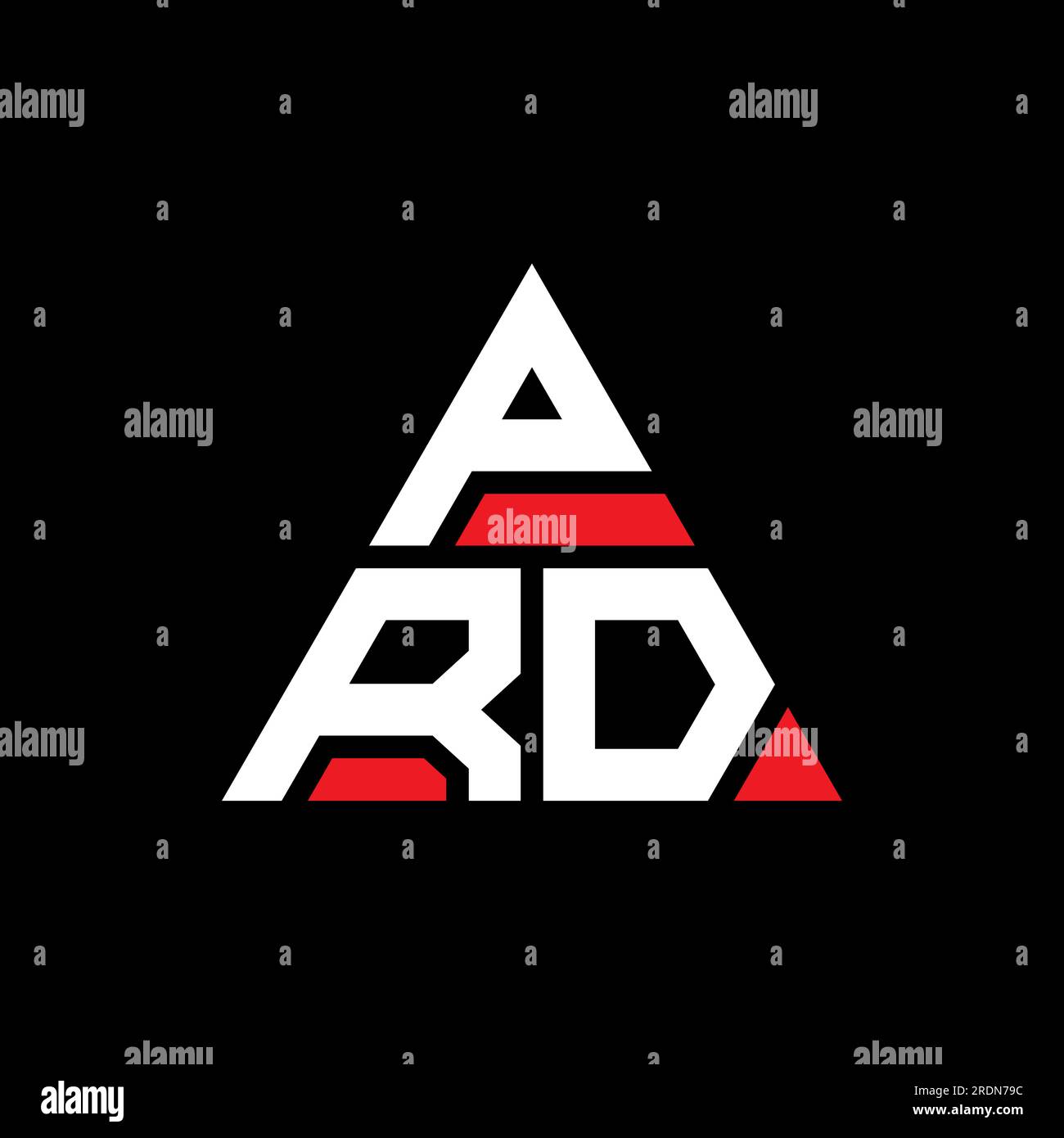 PRD triangle letter logo design with triangle shape. PRD triangle logo ...