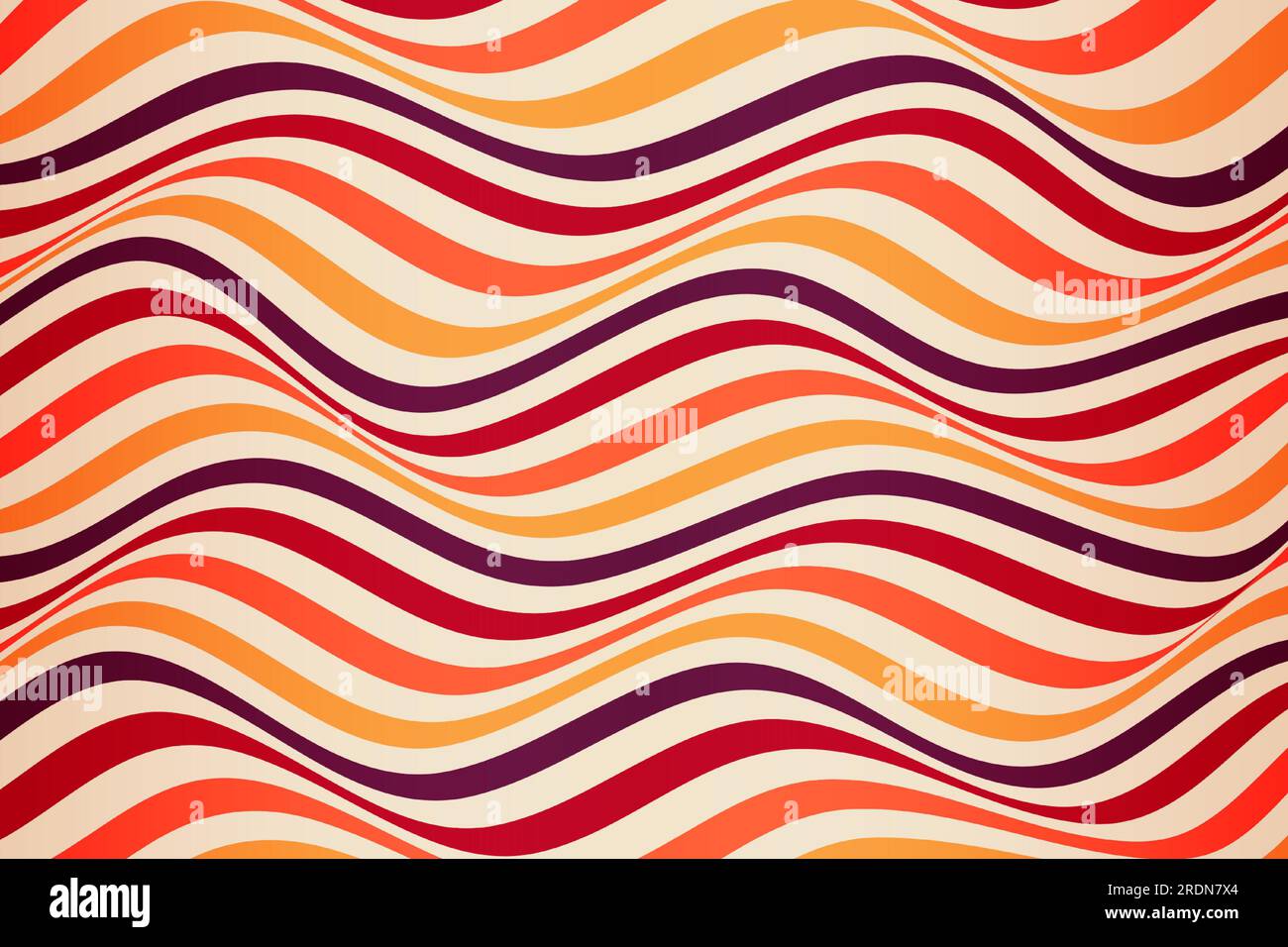 Retro wavy abstract background.Colorful design of wavy shapes Stock ...
