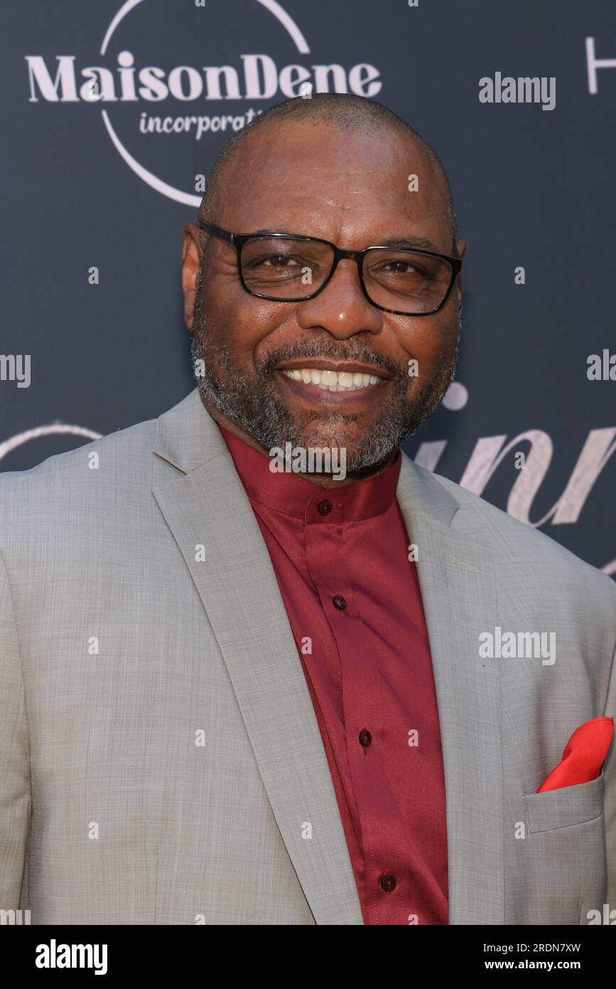 Los Angeles, California, USA. 21st July, 2023. Actor Petri Hawkins-Byrd ...