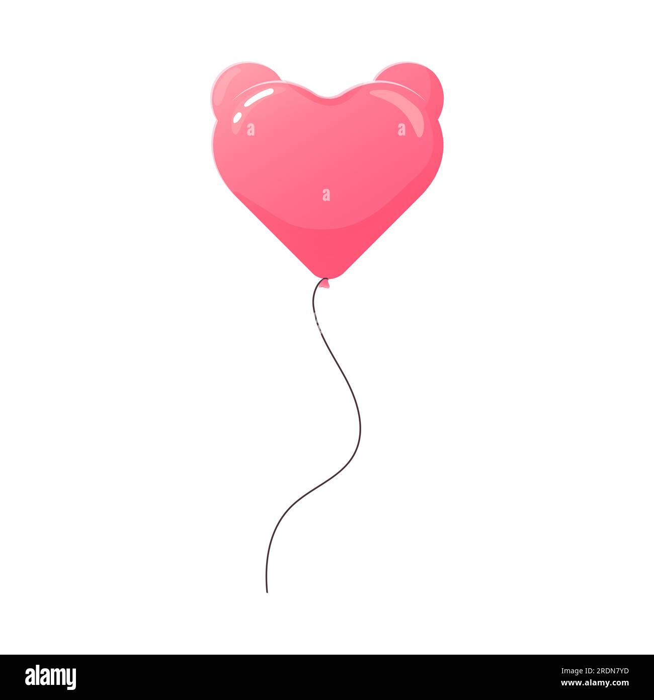 Balloons of different shapes. round, heart, long .Vector illustration ...