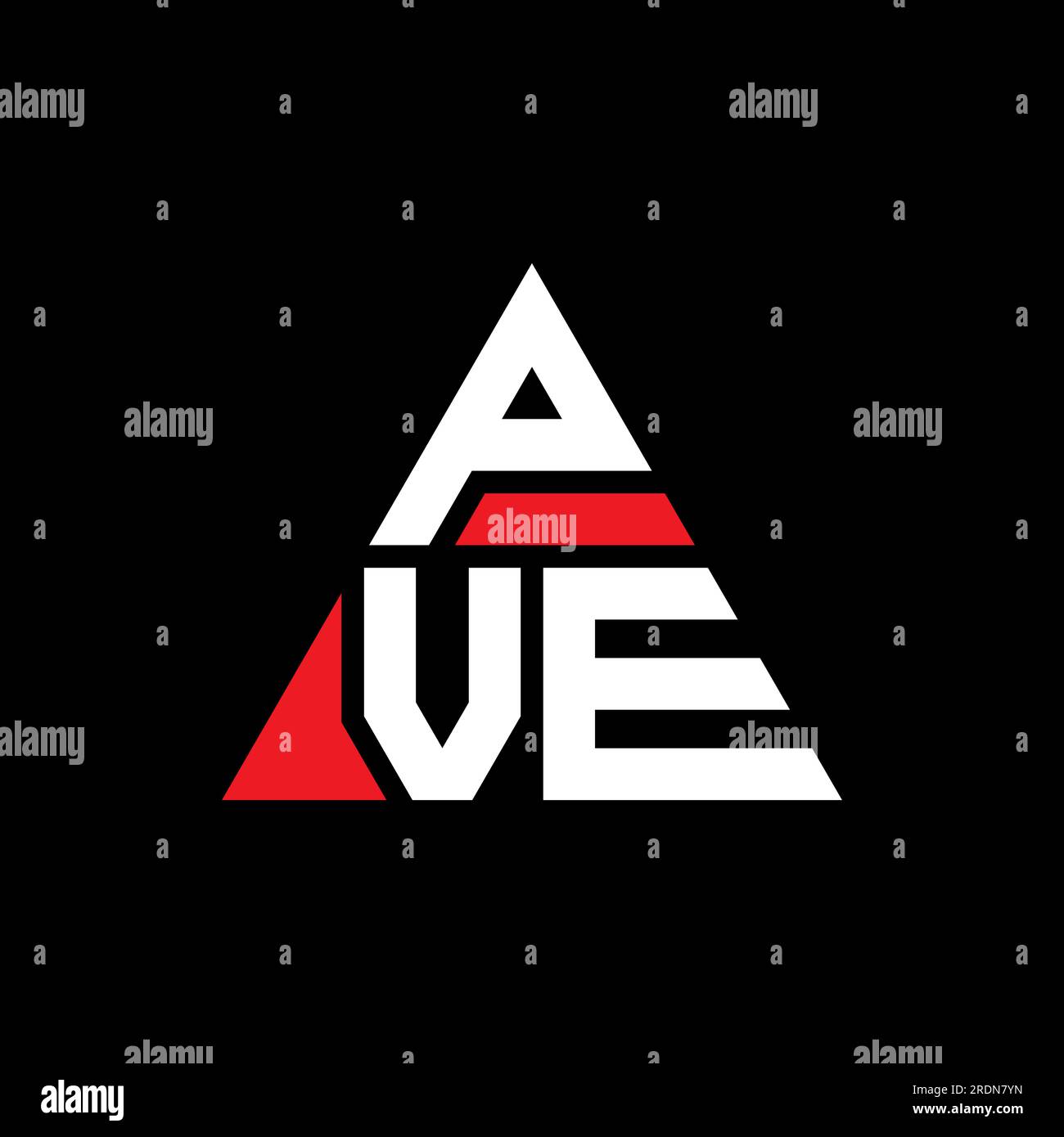 PVE triangle letter logo design with triangle shape. PVE triangle logo ...