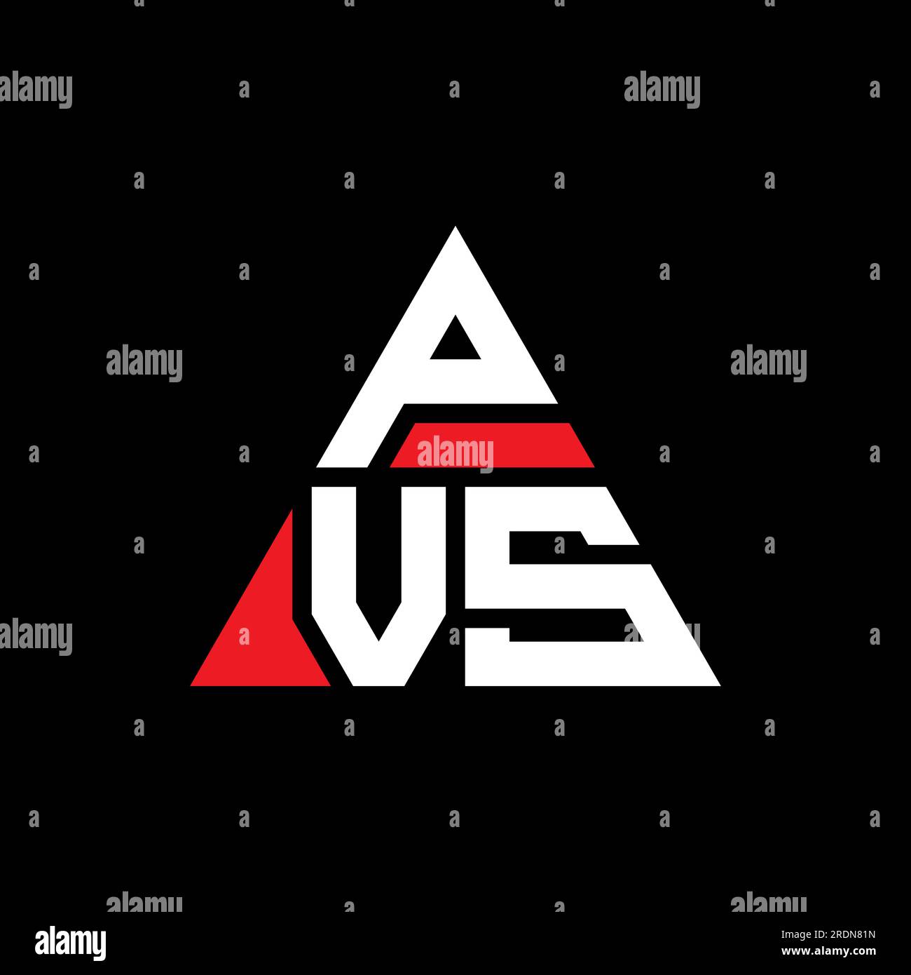 PVS triangle letter logo design with triangle shape. PVS triangle logo ...