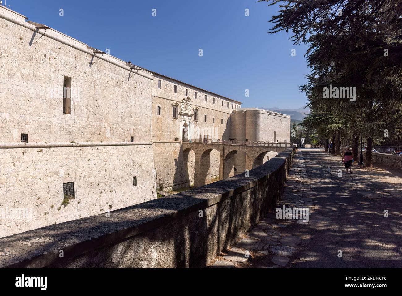The castle of l'Aquila in Abruzzo, Italy Stock Photo - Alamy