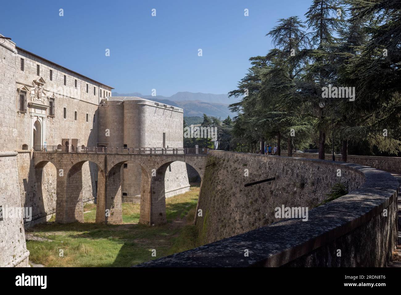 The castle of l'Aquila in Abruzzo, Italy Stock Photo - Alamy