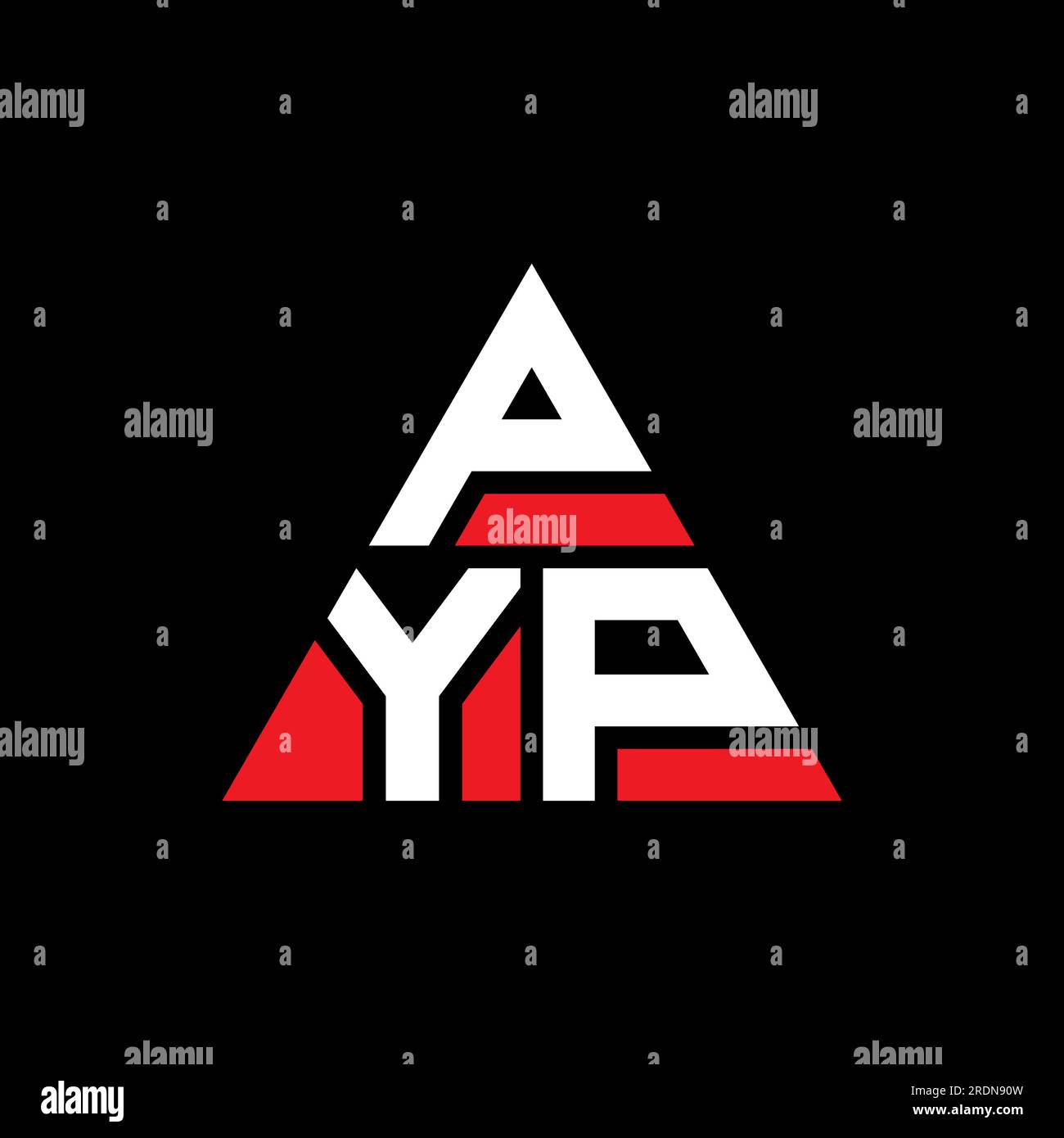 PYP triangle letter logo design with triangle shape. PYP triangle logo ...