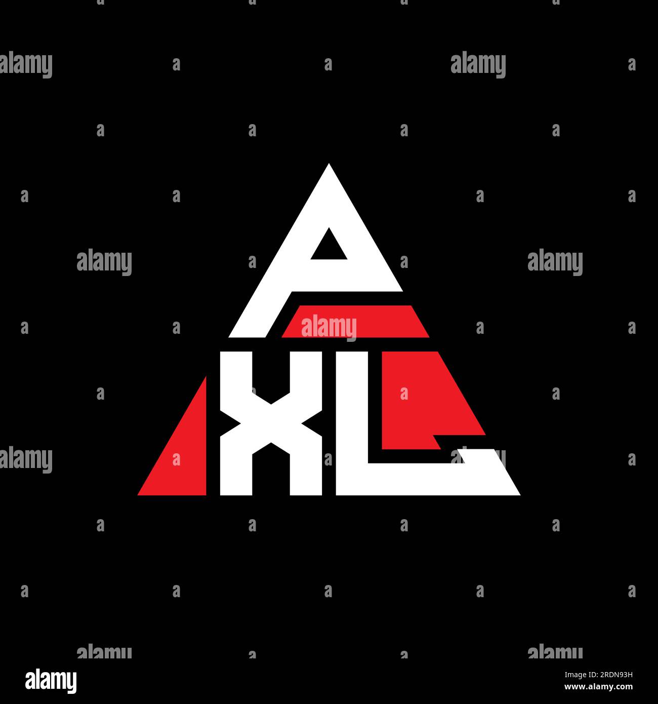PXL triangle letter logo design with triangle shape. PXL triangle logo ...
