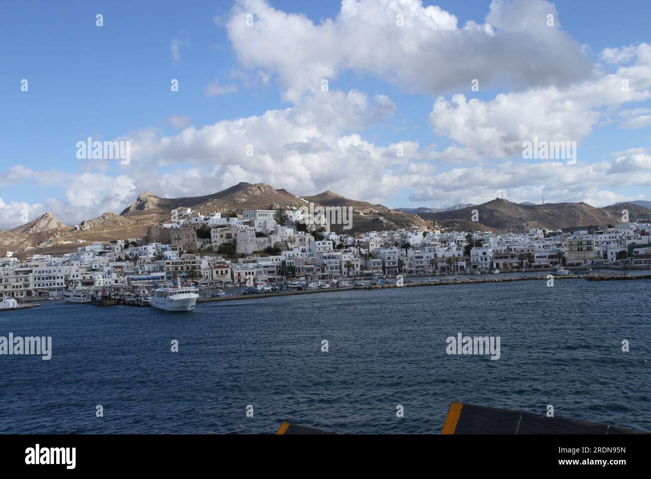 Ferry in Greece, Athens to cyclades Stock Photo - Alamy