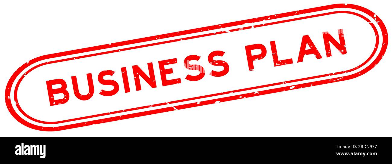 Grunge red business plan word rubber seal stamp on white background Stock Vector Image & Art - Alamy