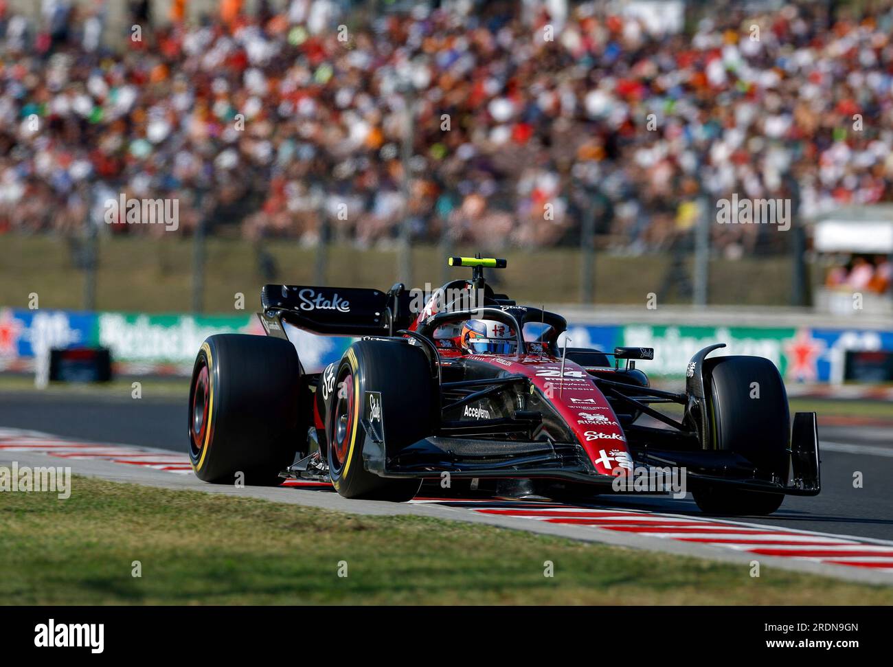 Budapest, Hungary. 22nd July, 2023. #24 Guanyu Zhou (CHN, Alfa Romeo F1 ...