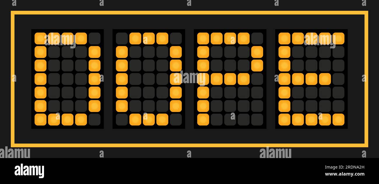 Orange color led banner in word dope on black background Stock Vector ...