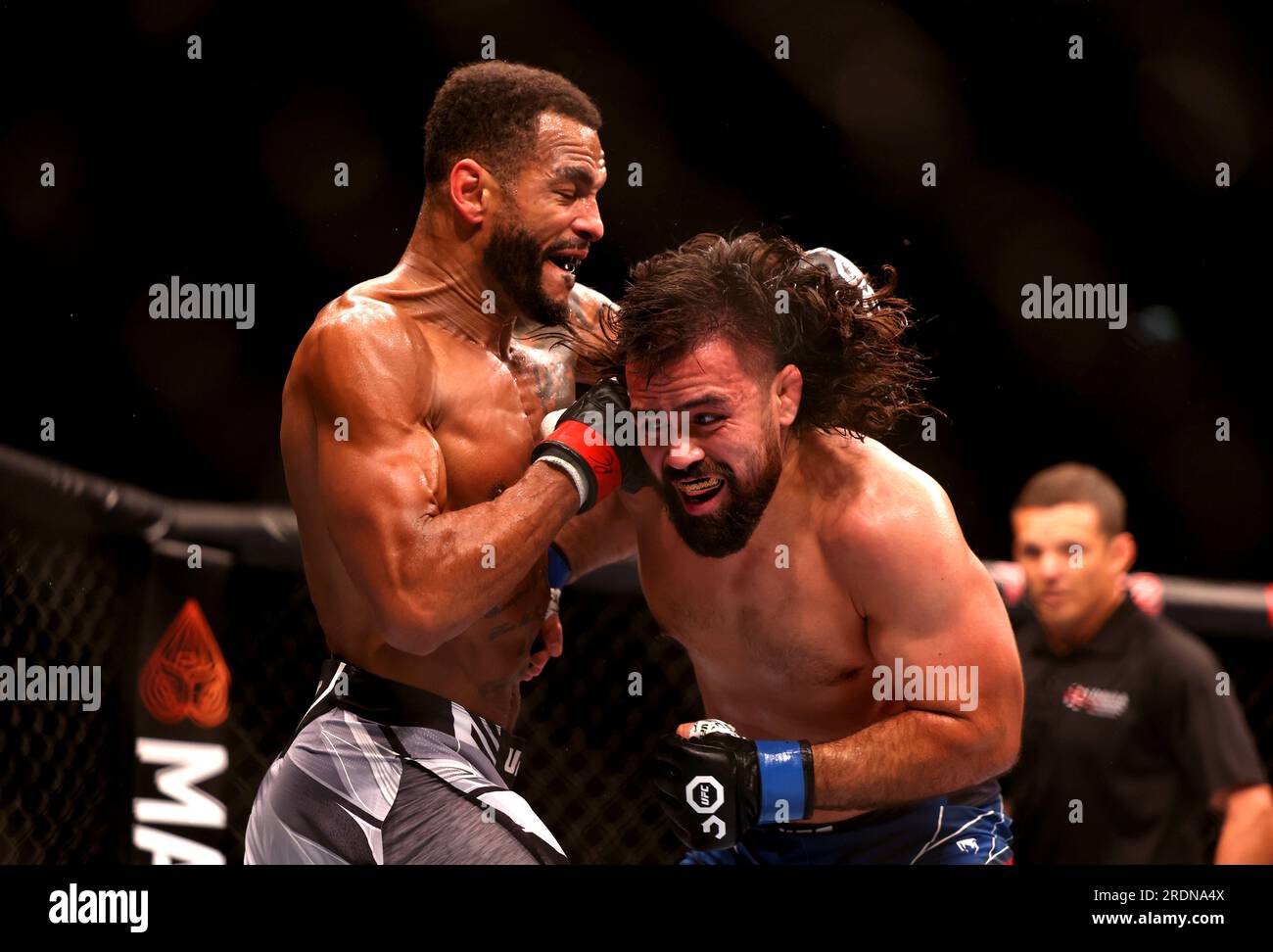 Danny Roberts (left) and Jonny Parsons in action during their ...