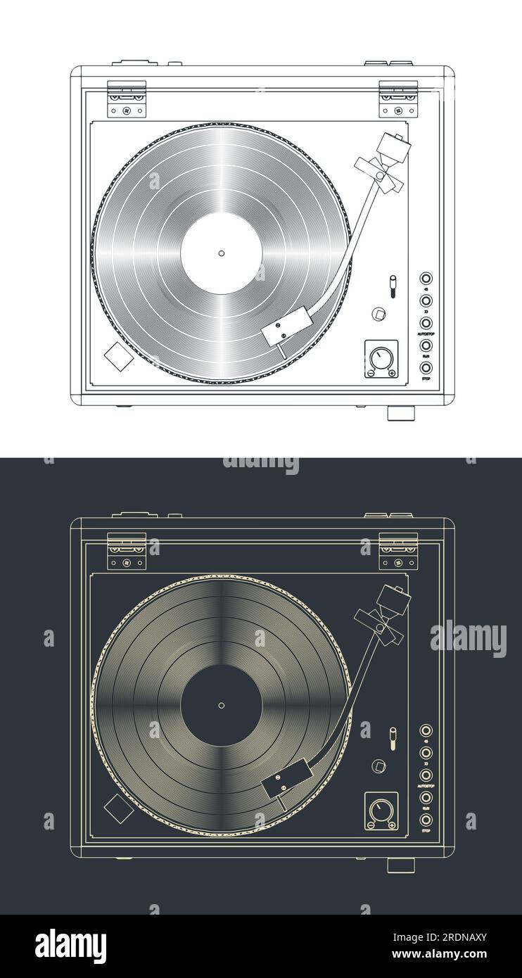 Dj turntable vector vectors hi-res stock photography and images - Alamy