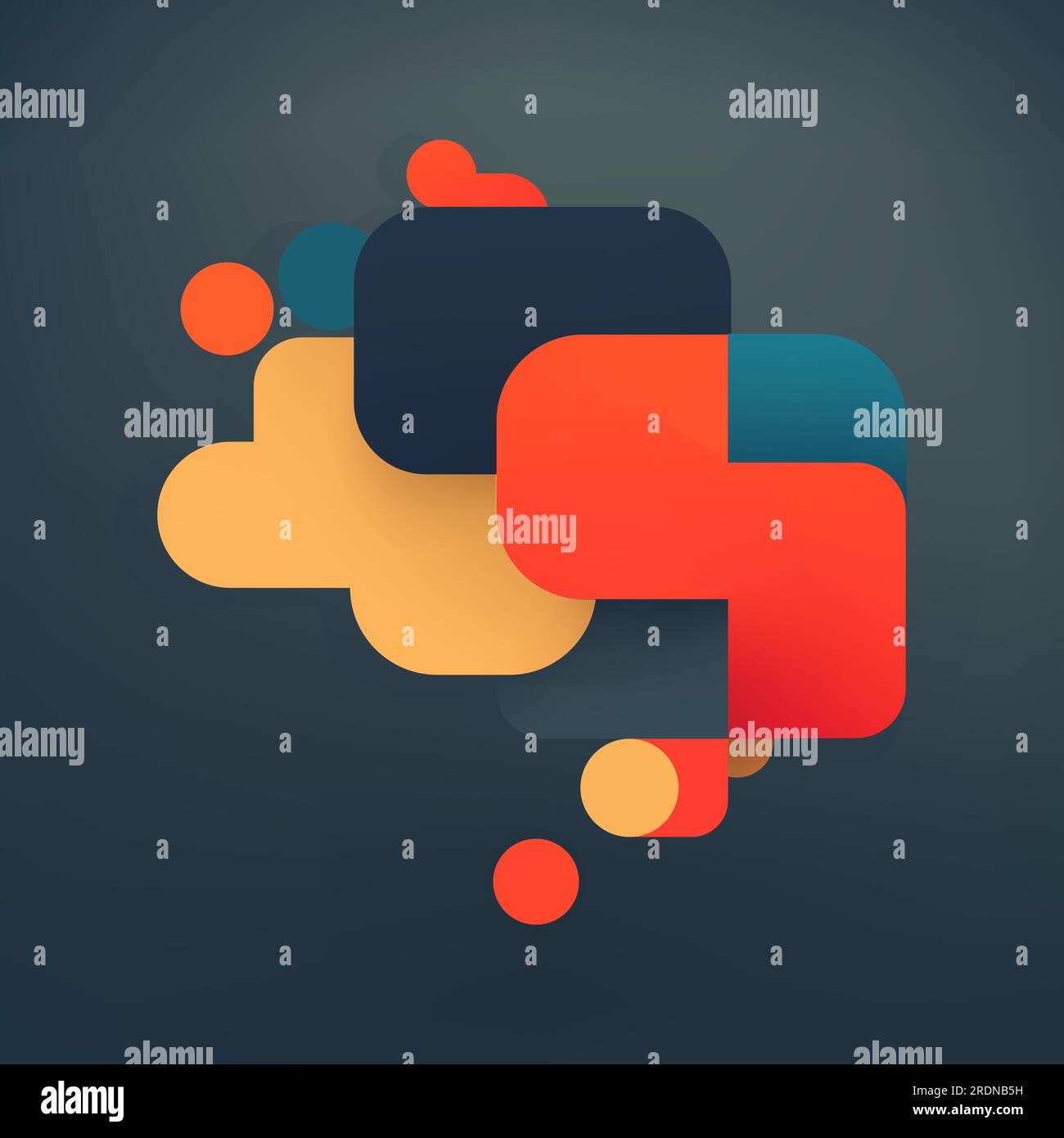 Modern abstract covers 3d, minimal covers design. Colorful geometric ...