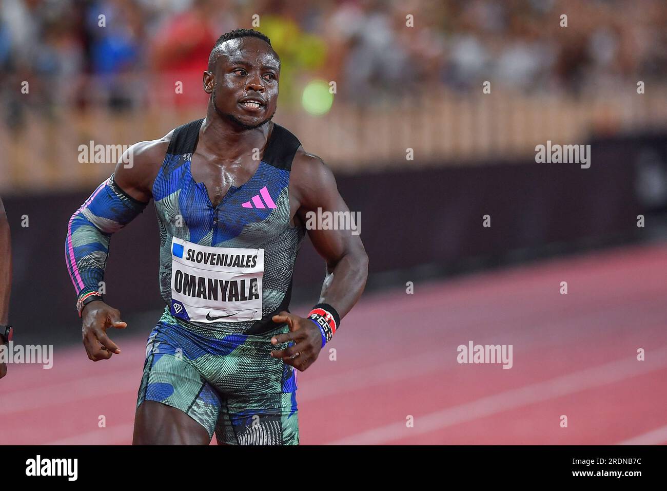 Stade Louis II, Monaco, Principality of Monaco, July 21, 2023, 100M MEN ...