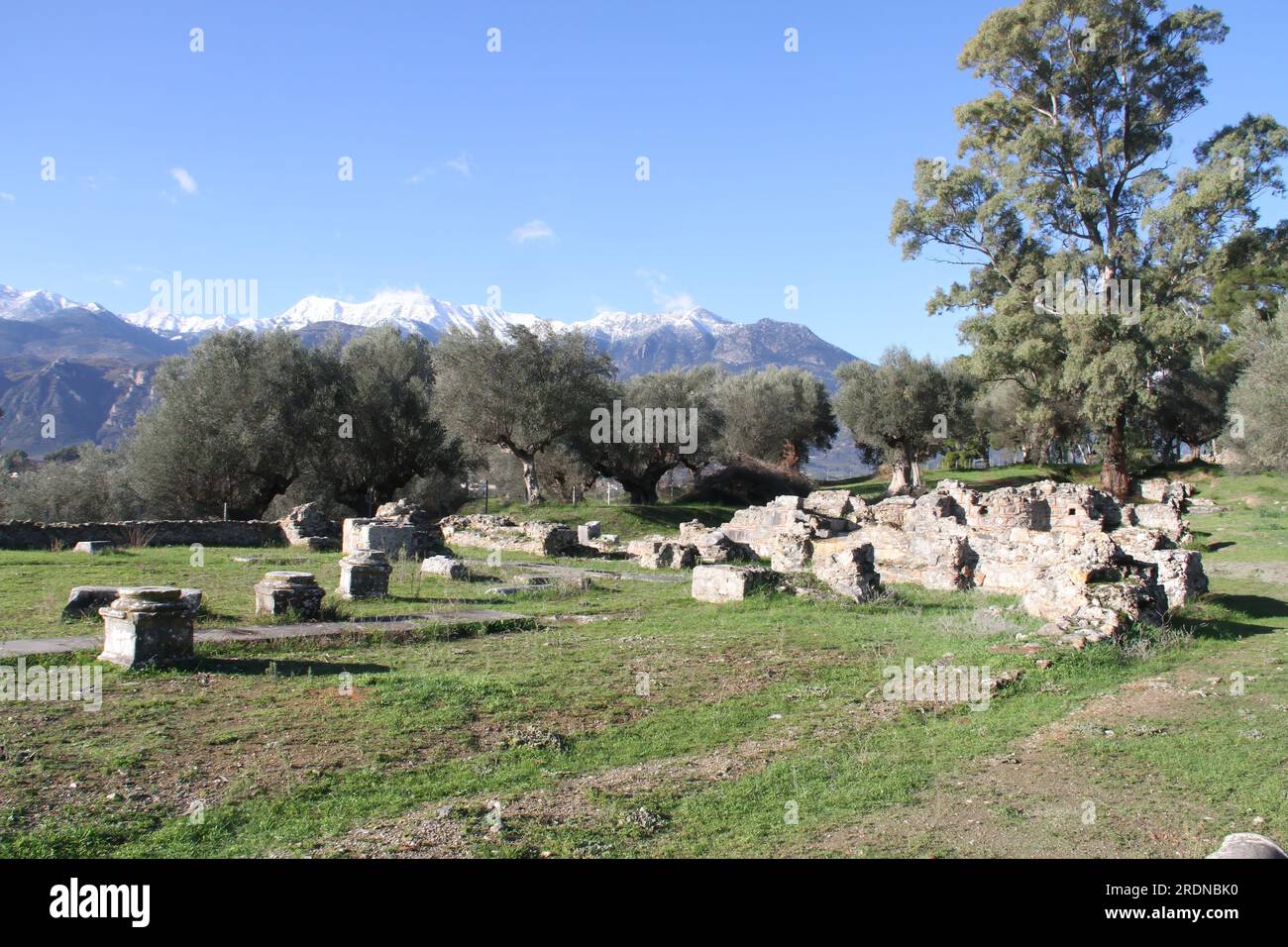 Ruins of Ancient Sparta in Greece Stock Photo - Alamy