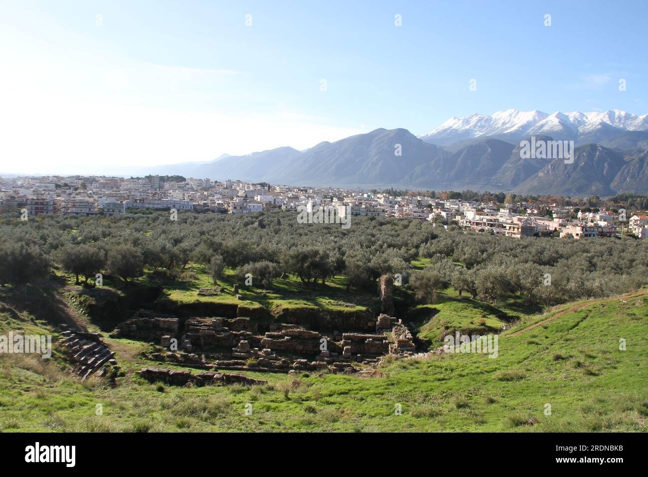 Ruins of Ancient Sparta in Greece Stock Photo - Alamy