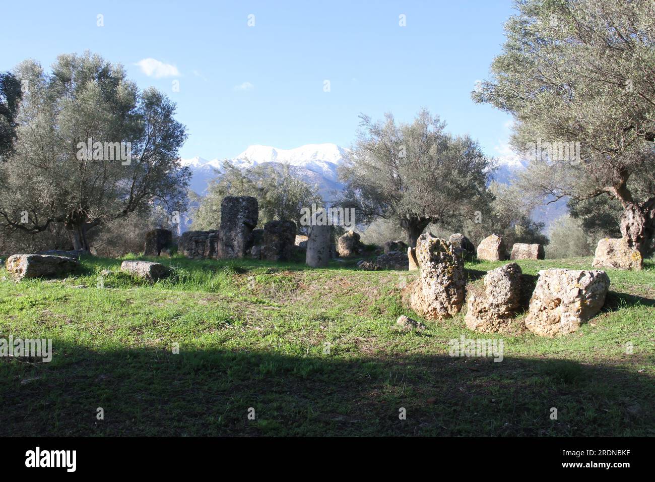 Ruins of Ancient Sparta in Greece Stock Photo - Alamy