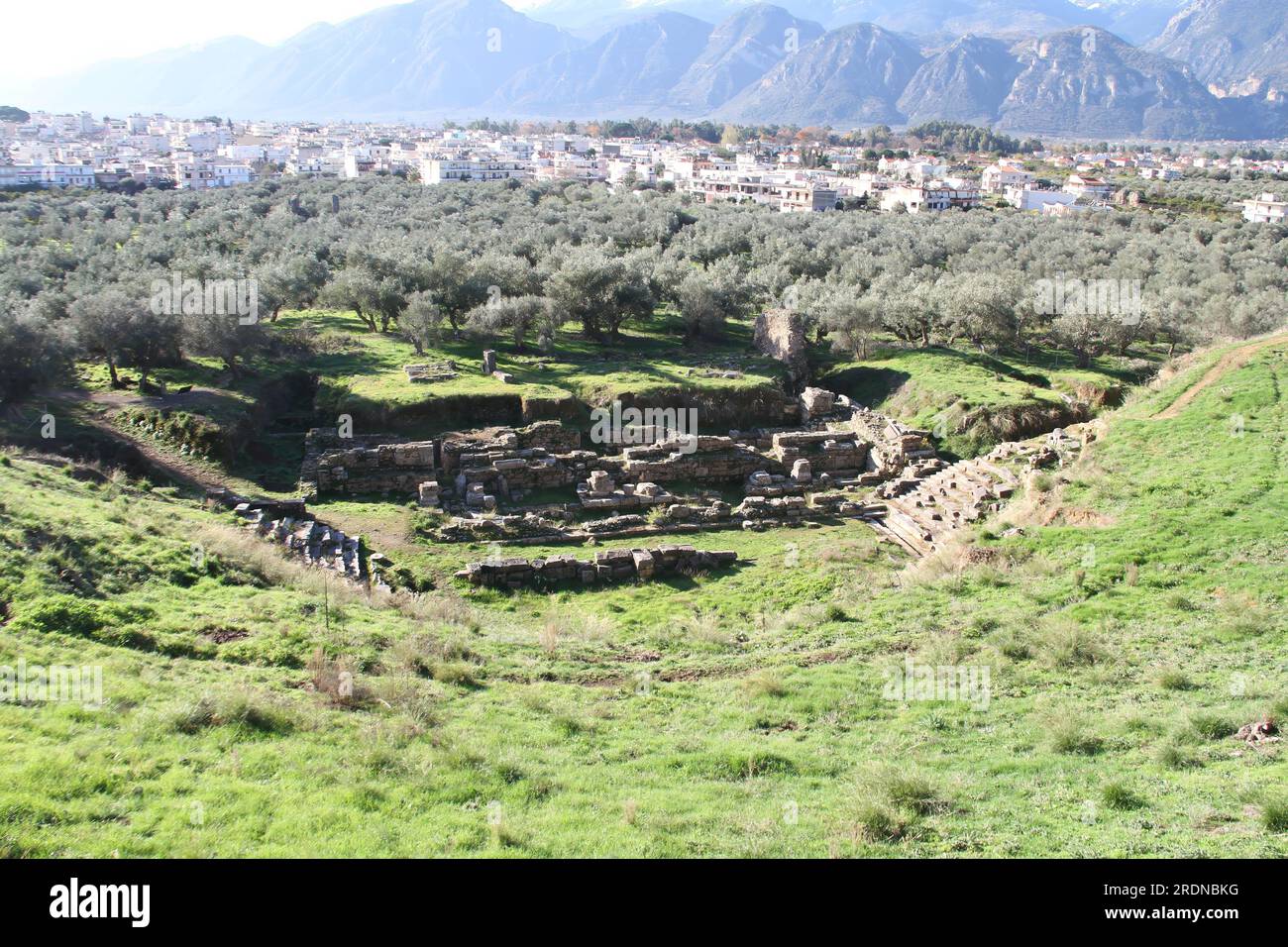 Ruins of Ancient Sparta in Greece Stock Photo - Alamy