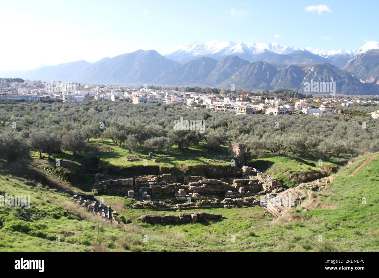 Ruins of Ancient Sparta in Greece Stock Photo - Alamy