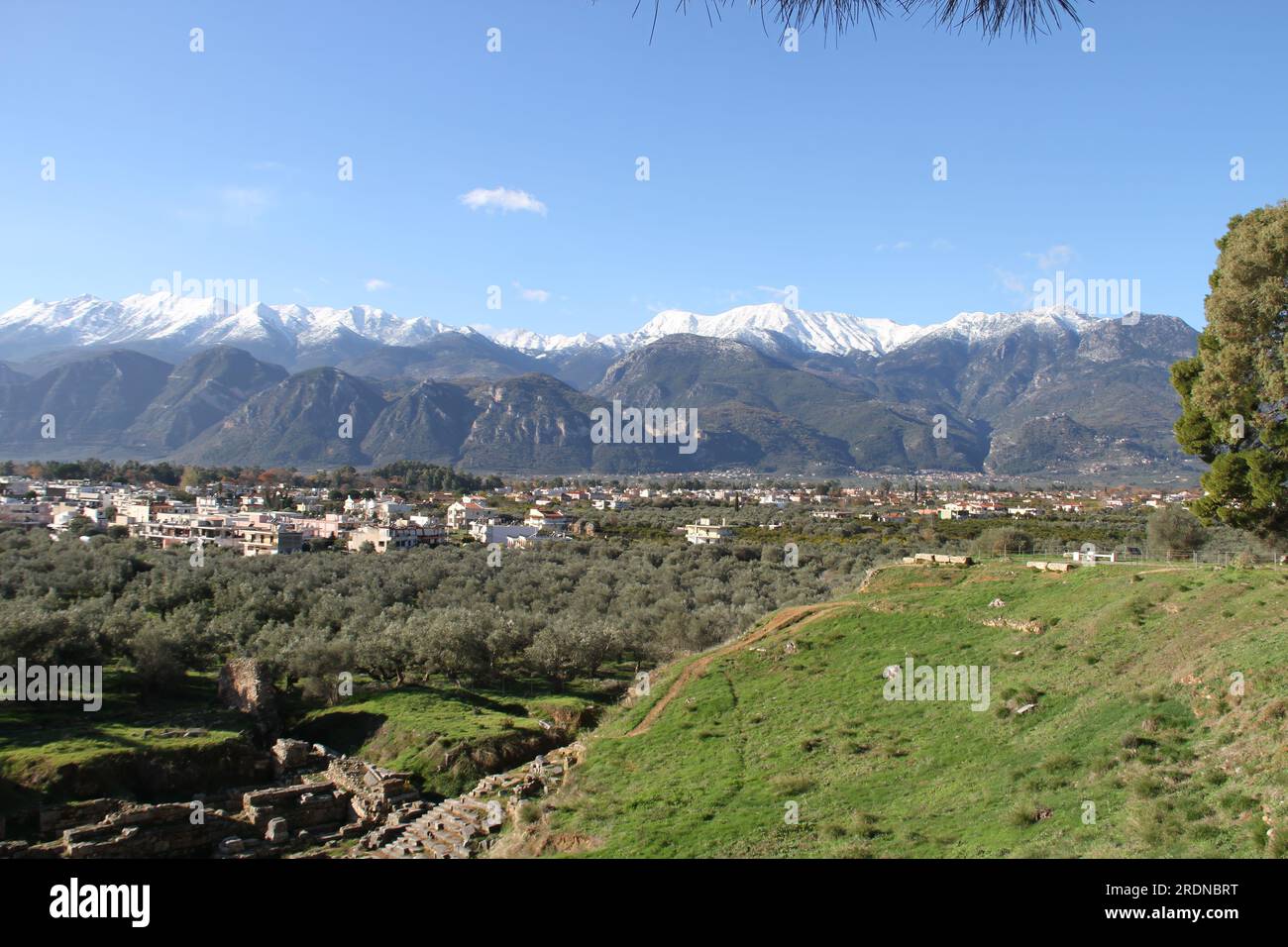 Ruins of Ancient Sparta in Greece Stock Photo - Alamy