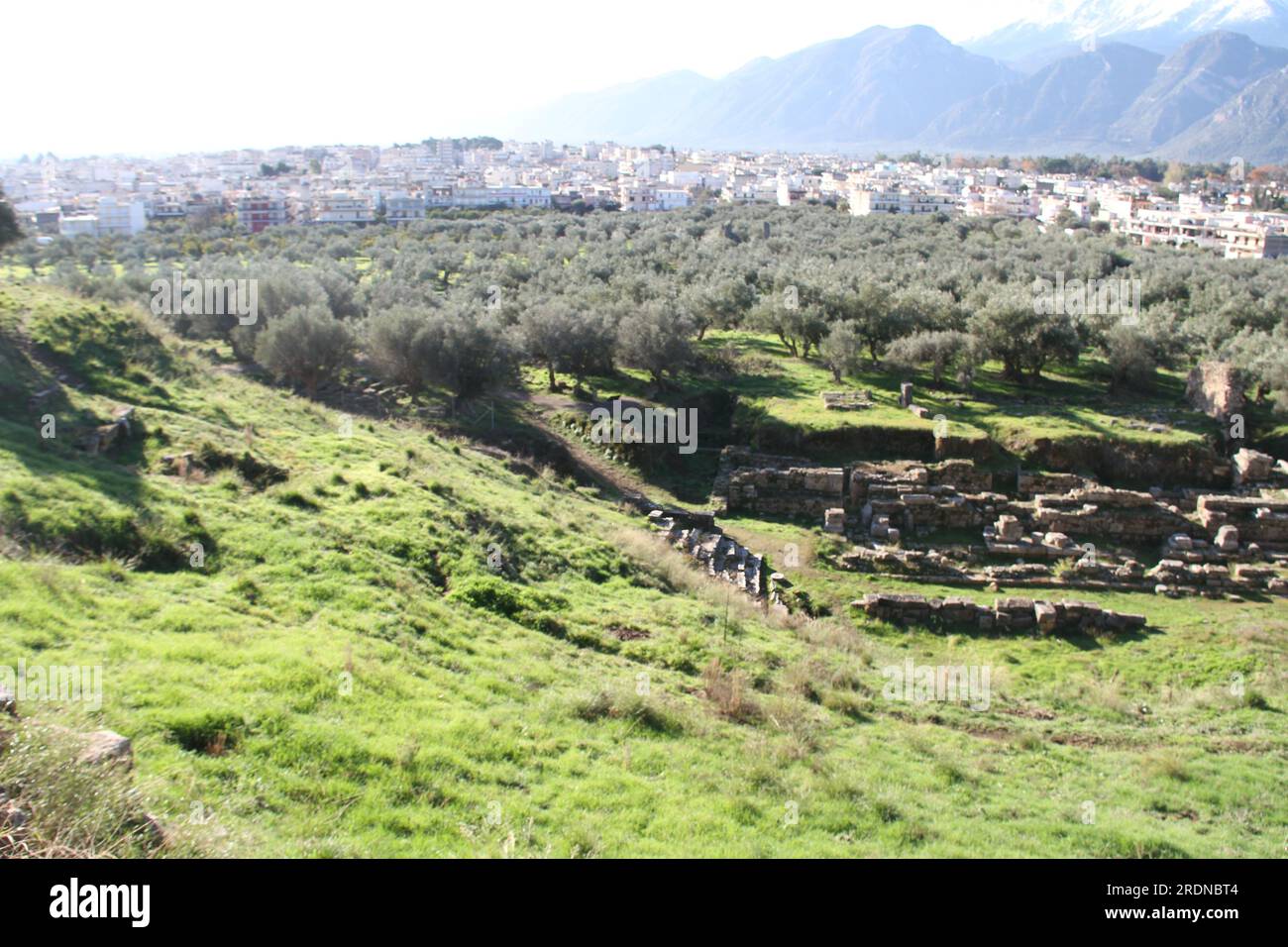 Ruins of Ancient Sparta in Greece Stock Photo - Alamy
