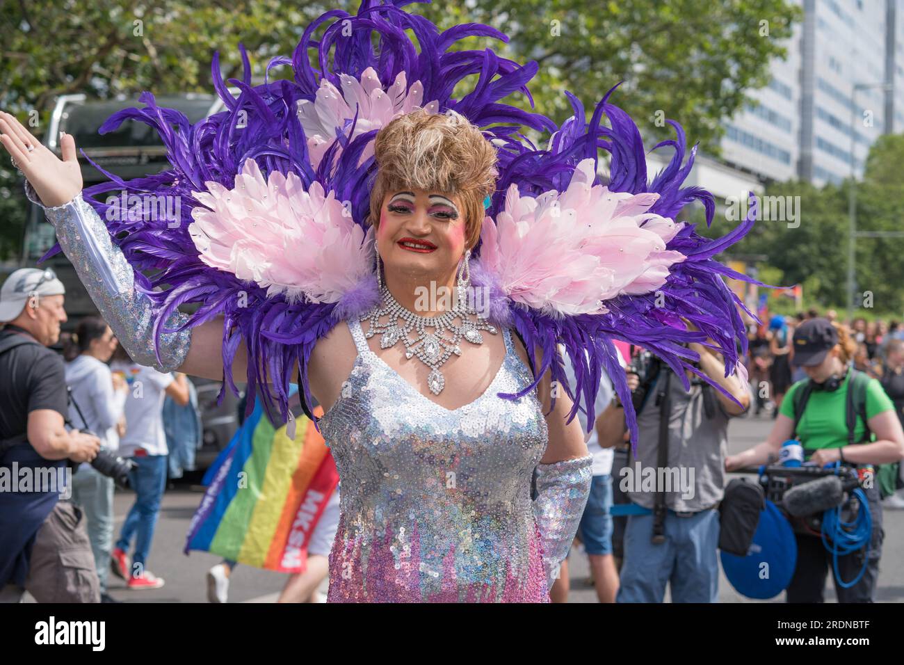 Berlin, Germany.July 22, 2023. People at the Christopher Street Day ...