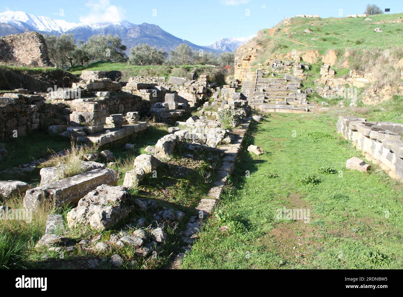 Ruins of Ancient Sparta in Greece Stock Photo - Alamy