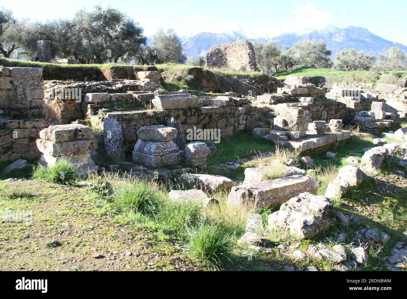 Ruins of Ancient Sparta in Greece Stock Photo - Alamy