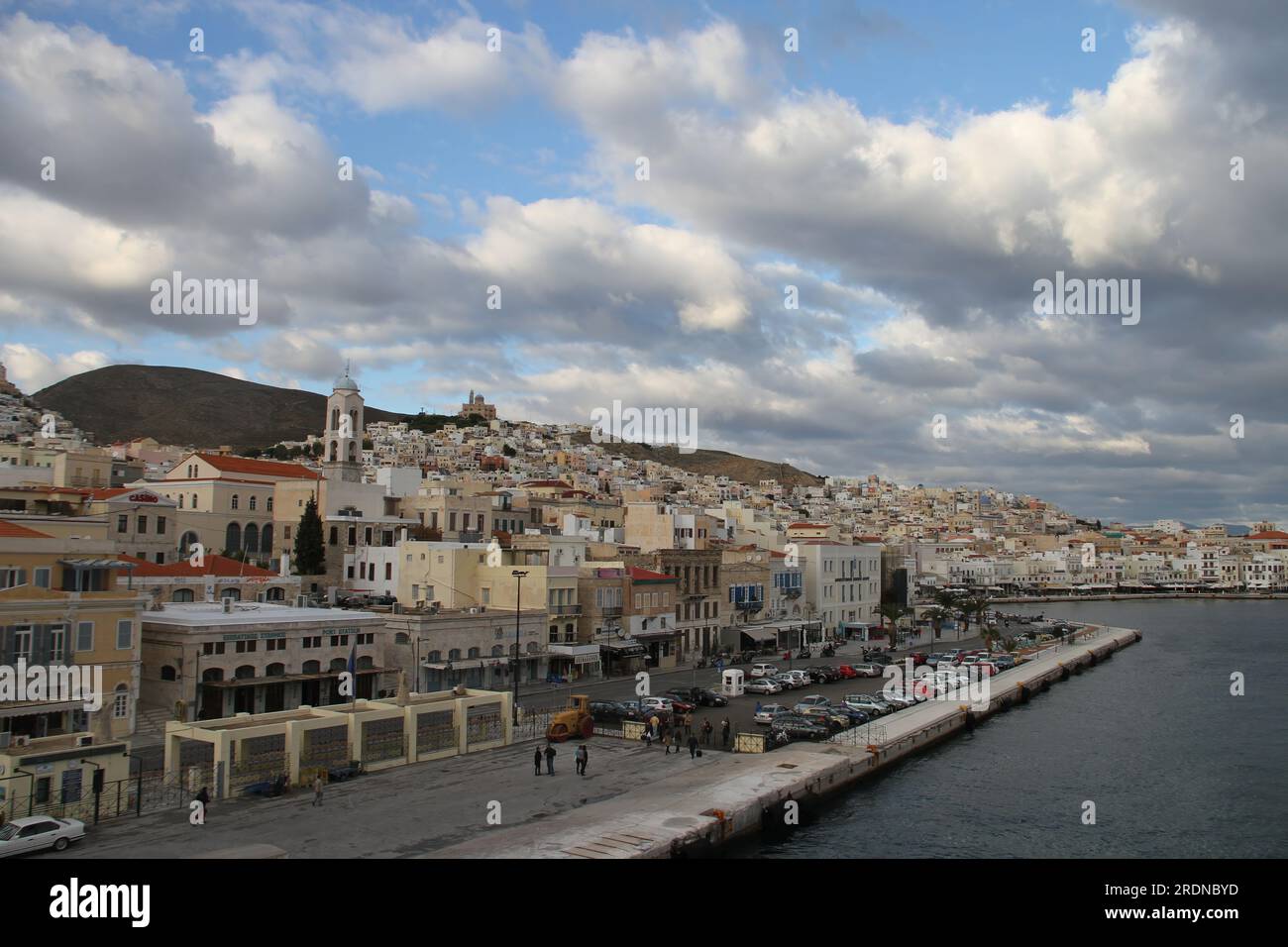 View of Island of Syros Stock Photo - Alamy