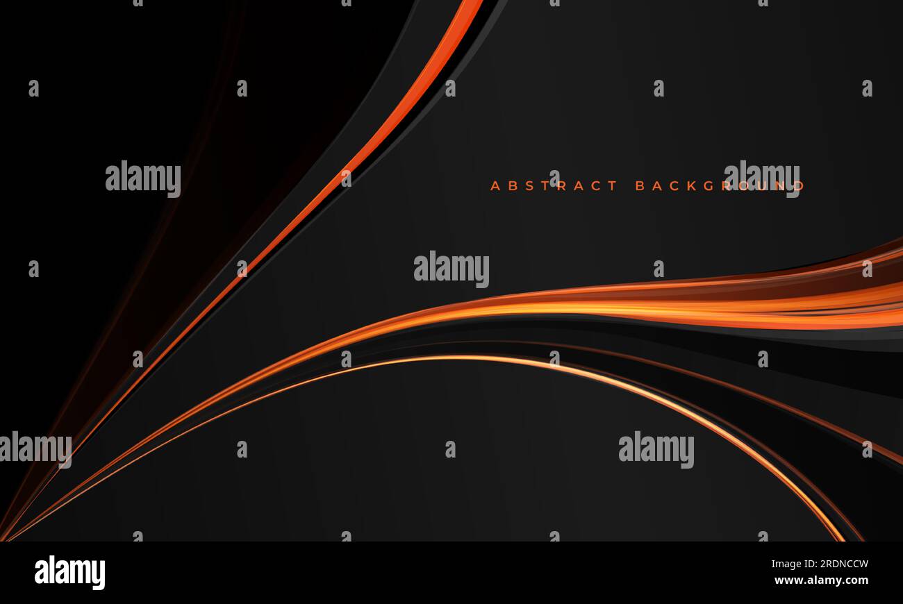 Orange And Black Ribbon