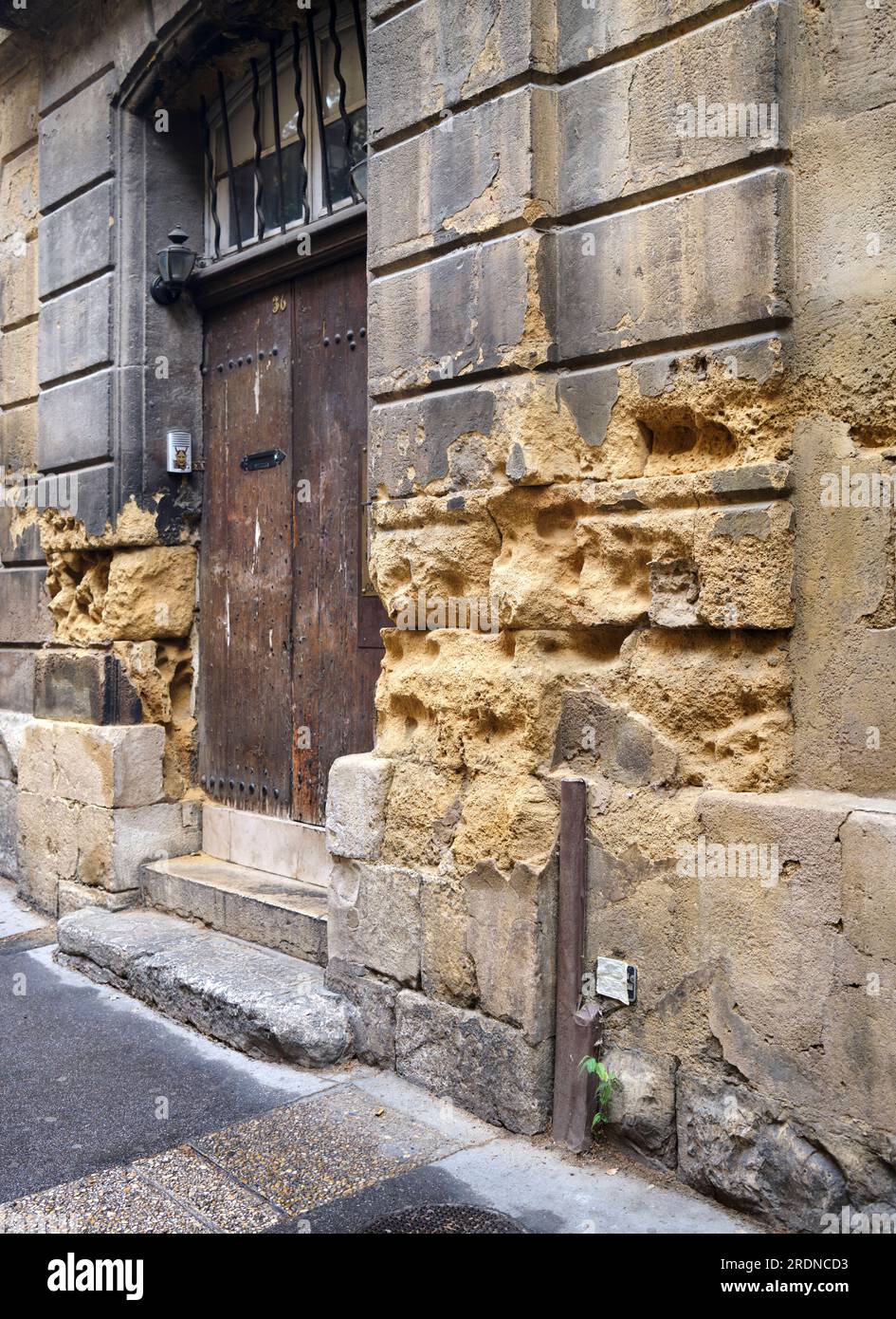 Building Erosion Aix en Provence France Stock Photo - Alamy