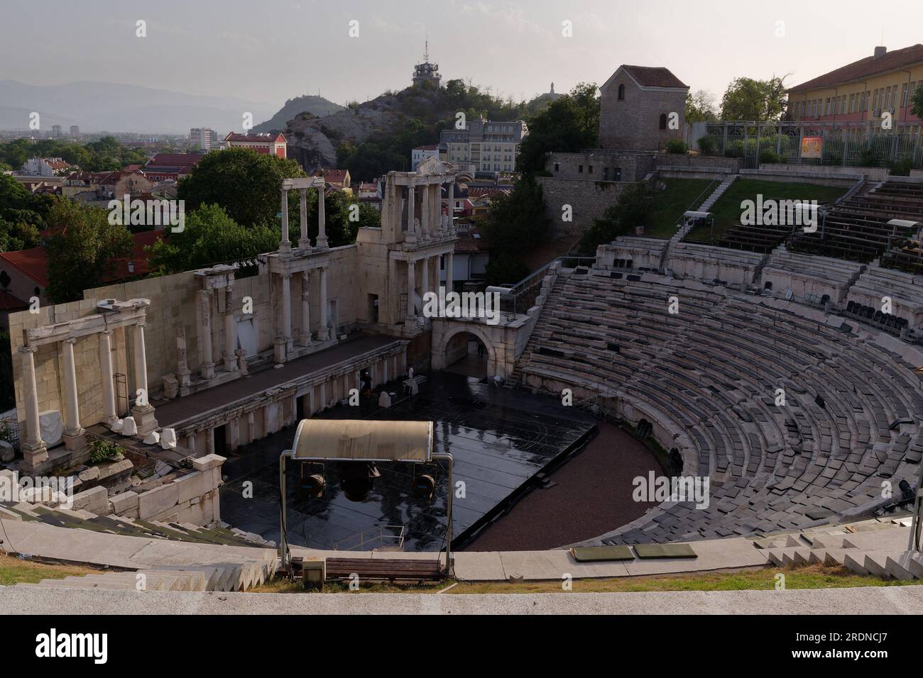 Roman era Theatre of Philippopolis in Plovdiv, Bulgaria, the oldest ...