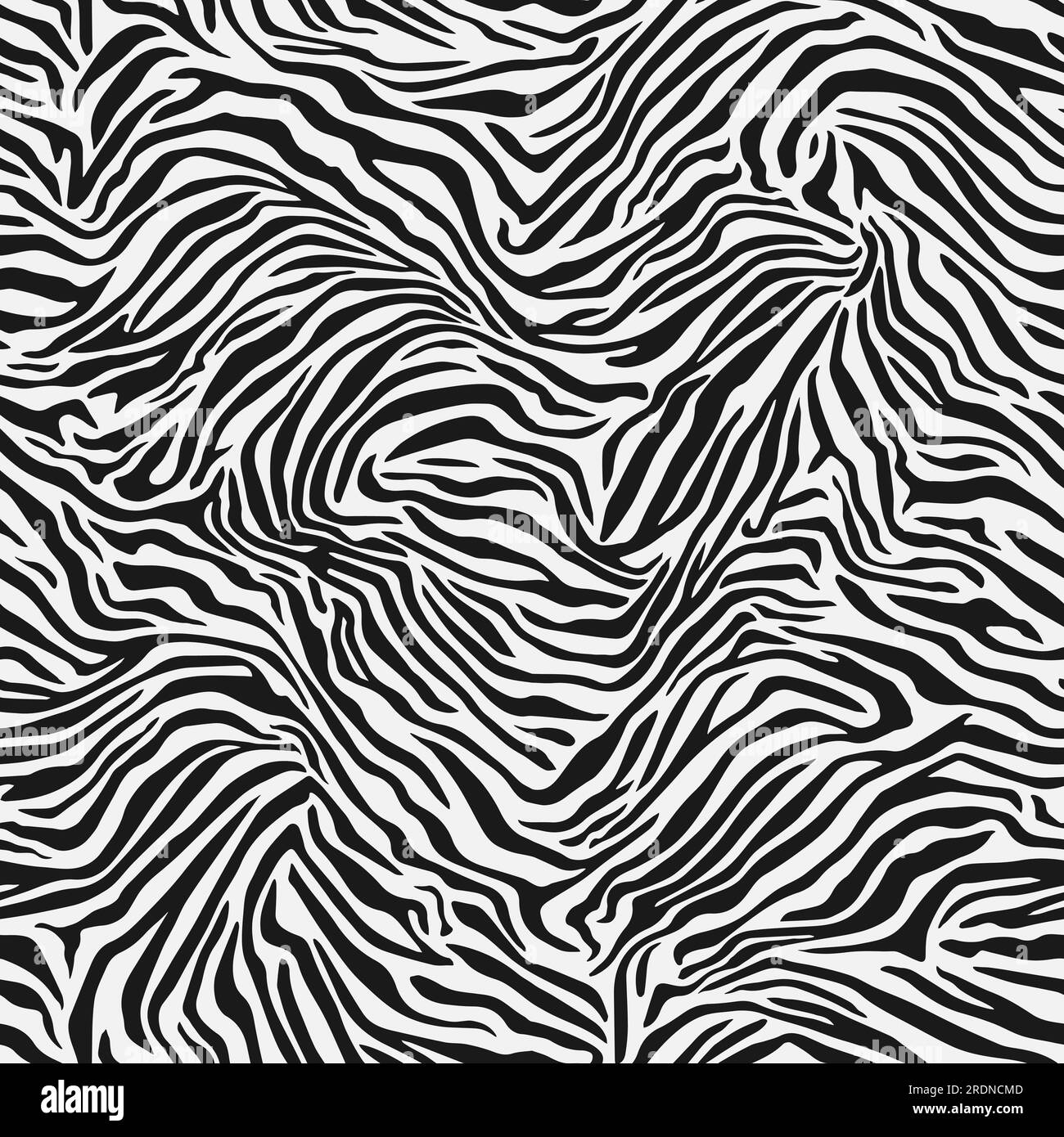 Seamless vector black and white zebra fur pattern. Stylish wild zebra ... Seamless vector black and white zebra fur pattern. Stylish wild zebra ...