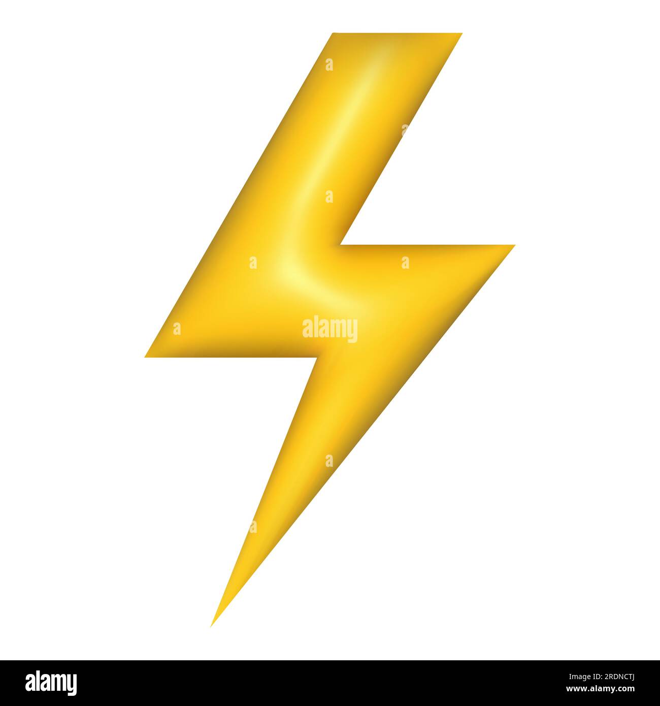 3d lighting bolt isolated. vector illustration Stock Vector Image & Art ...