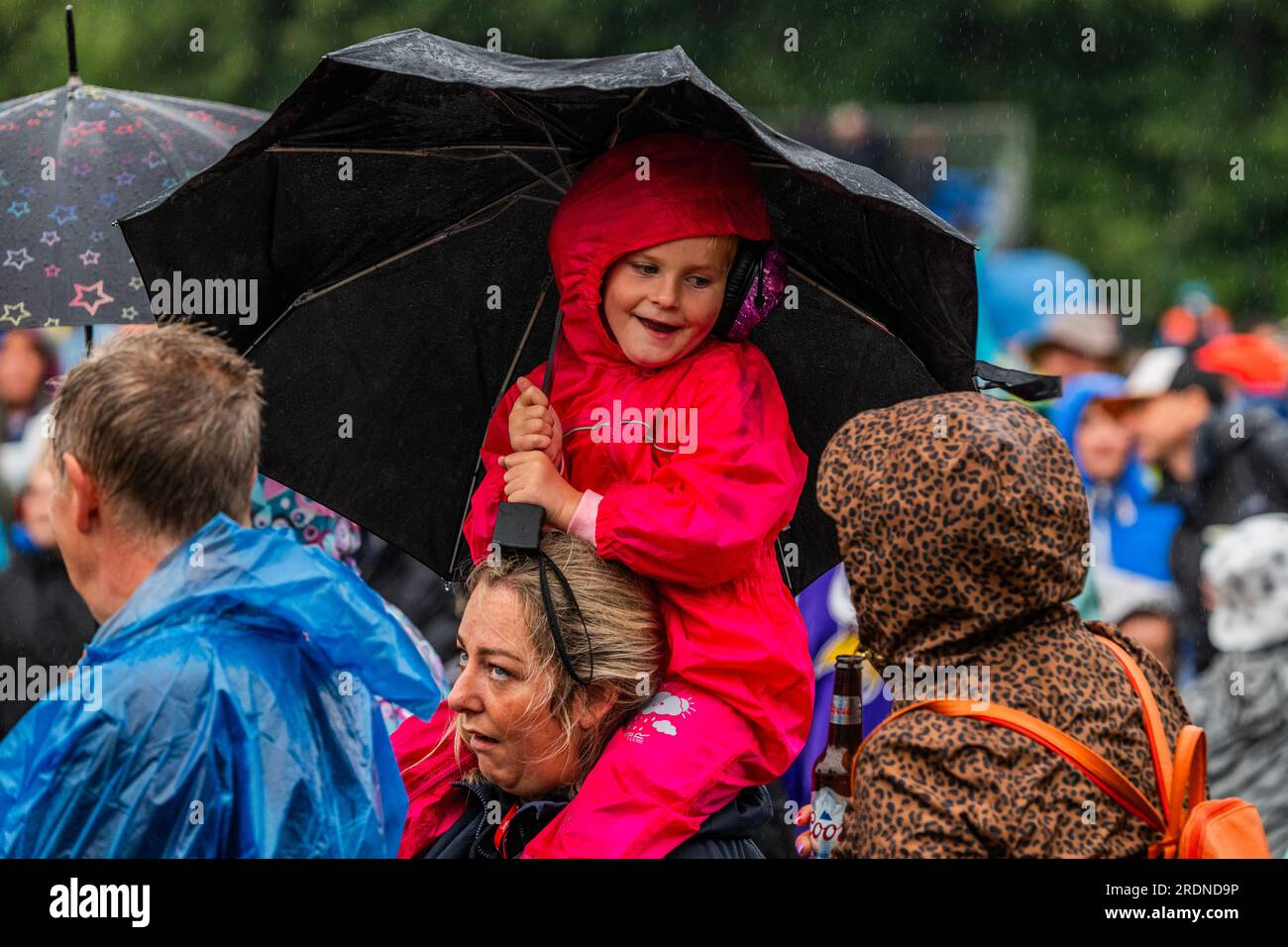 Henham Park, Suffolk, UK. 22nd July, 2023. Children well protected from ...