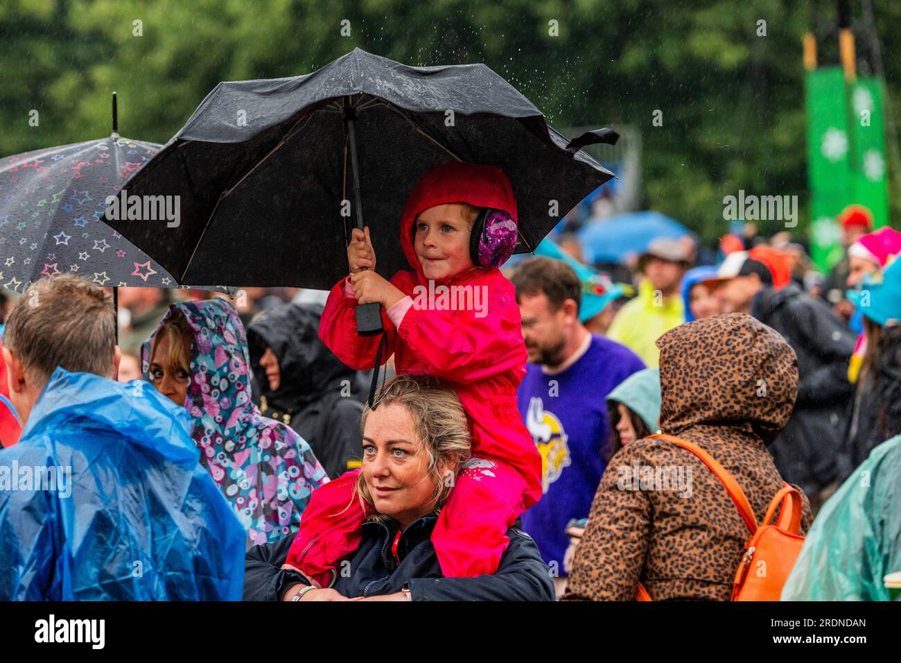 Henham Park, Suffolk, UK. 22nd July, 2023. Children well protected from ...