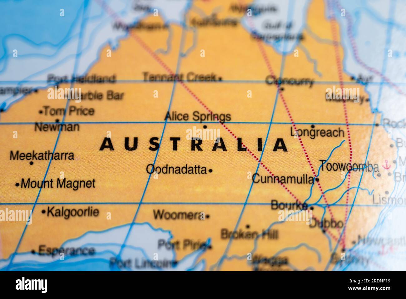 Australia map cities hi-res stock photography and images - Alamy