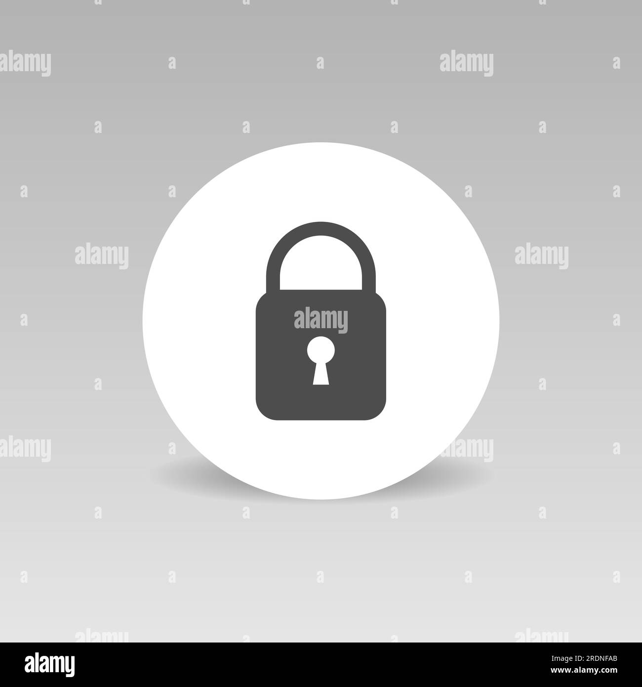 Password security symbol, lock icon. Vector illustration Stock Vector ...