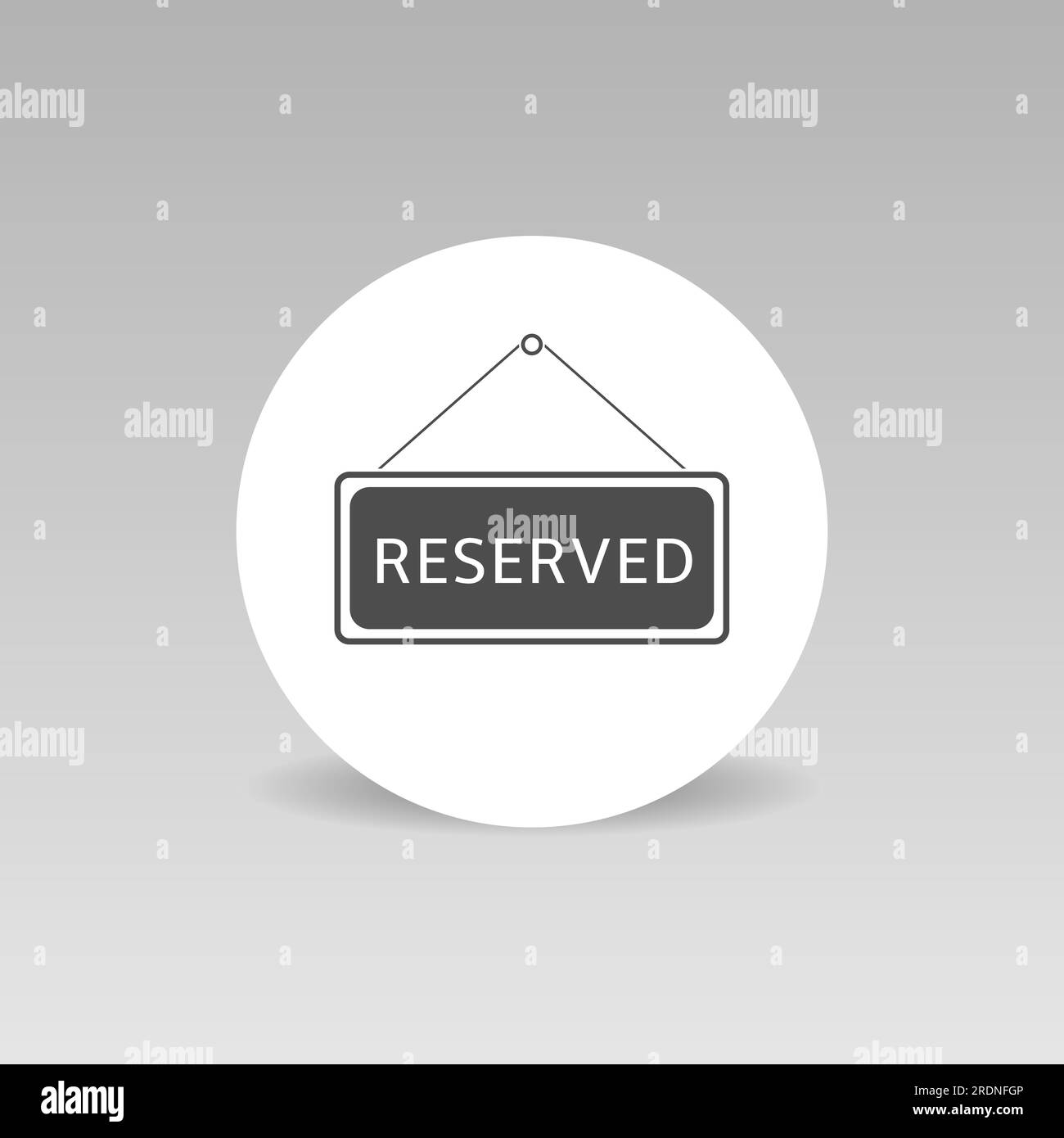 Reserved sign Black and White Stock Photos & Images - Alamy