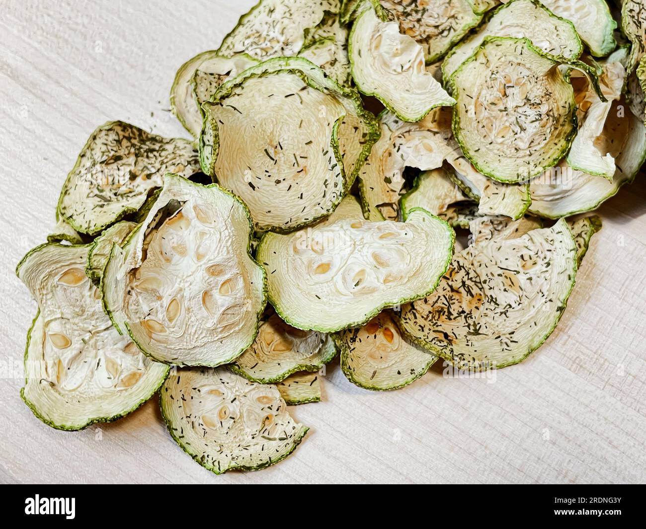 Dried zucchini, a vegetable from the home garden Stock Photo - Alamy