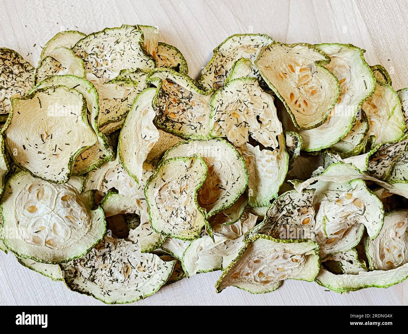 Dried zucchini, a vegetable from the home garden Stock Photo - Alamy